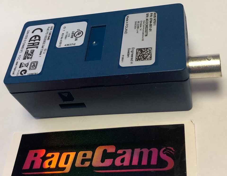 Axis Video Encoder M-7011 POE Camera Adapter NVR M7011 Mint 6 month ...