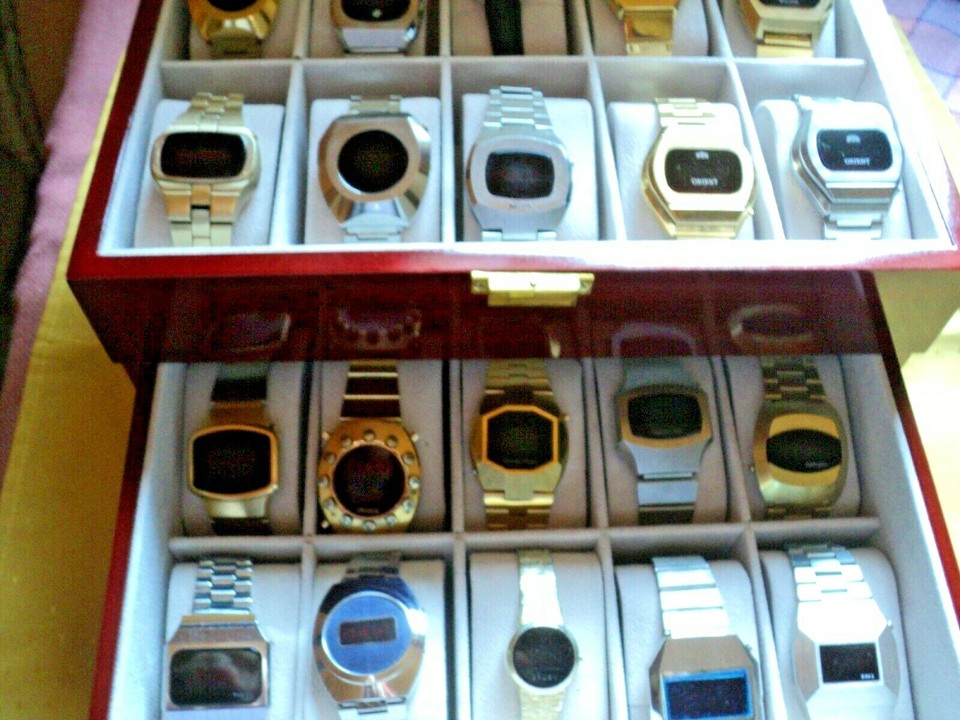 OMEGA TC2 DOT MATRIX watch vintage LED watch 14k rolled gold plated | eBay