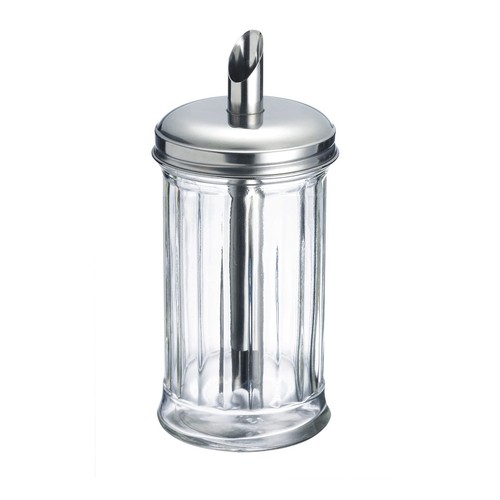 Zuckerdosierer Fassungsvermögen 300 ml Glas/Rostfreier Edelstahl New ...