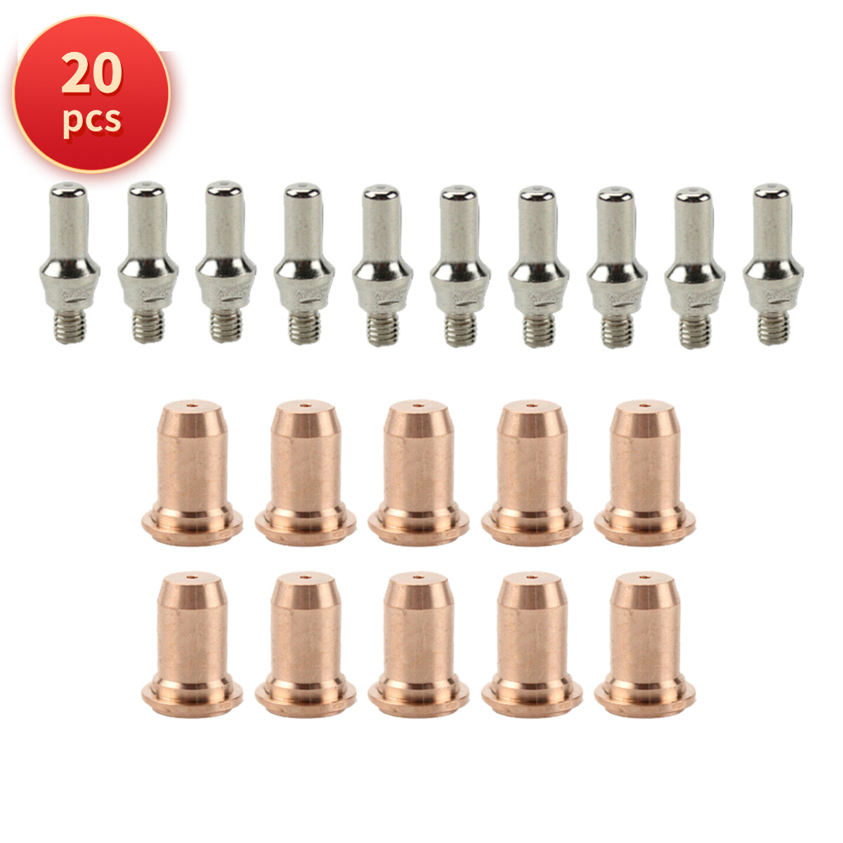 20 pcs 50-60A 1.1mm Consumables Kit fit HEROCUT CUT55i Plasma Cutter | eBay