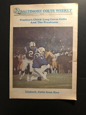 1978 BALTIMORE COLTS Weekly TONI LINHART Colts IRON Man LYDELL MITCHELL ...