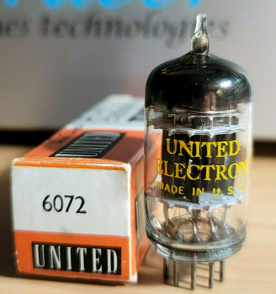 6072 GENERAL ELECTRIC (6072A) BLACK PLATE 3 MICA NOS NIB TUBE *eTRACER ...