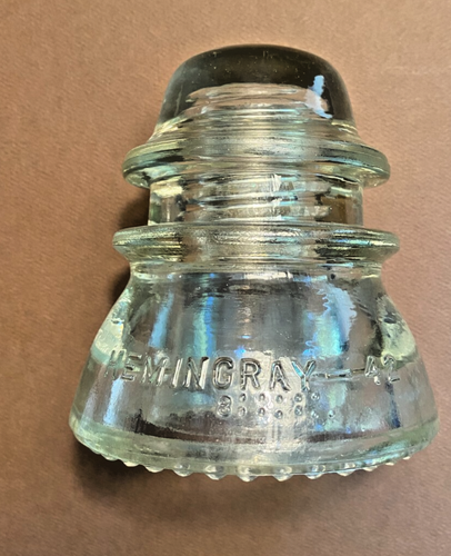 Vintage Hemingray 42 Telephone Pole Insulator Clear Glass 7D 1949 | eBay