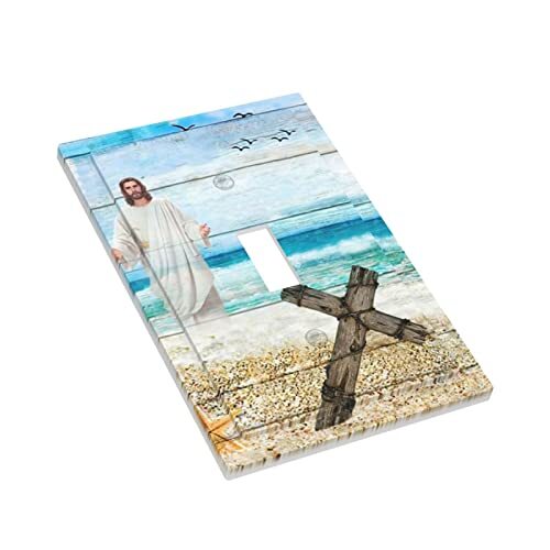 1 Gang Light Switch Plate Decorative 1 Toggle Mid-size Christ Jesus ...