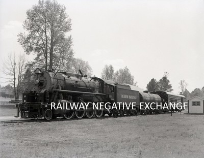 Reader RR 2-8-0 #1702 at station, Waterloo AR, 1 Original Negative | eBay