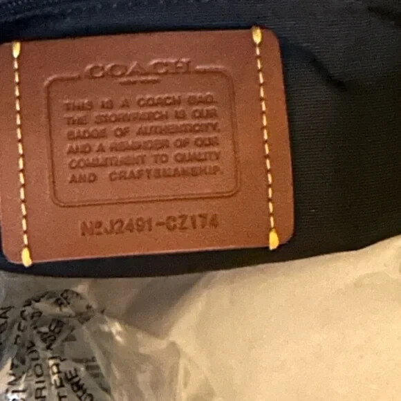 Coach Bow Print Gallery Tote Signature Canvas Brown Black Bag/Wallet ...