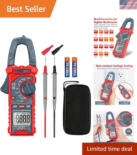 Versatile 4000 Count Digital Clamp Meter with Non-Contact Voltage ...