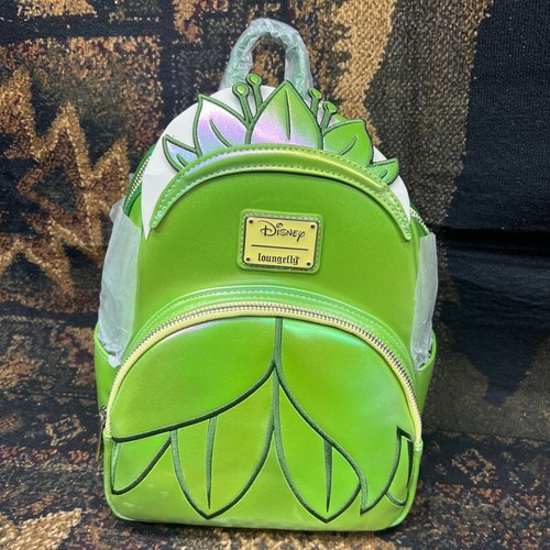 Loungefly Tiana Shiny Mini Backpack Disney Princess Iridescent Bag ...