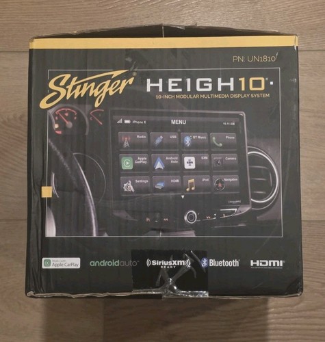 Stinger HEIGH10 UN1810 Digital Multimedia Receiver w/ Android Auto ...