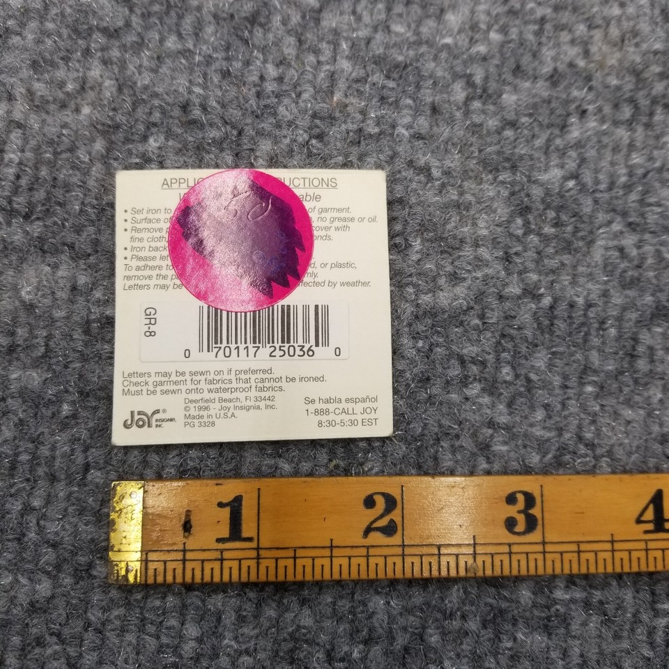 Green Number Eight Patch Joy Letter Shop Embroidered Stick On Iron On ...