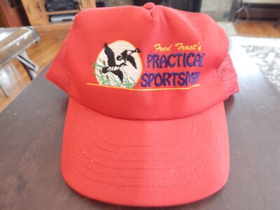 RARE FRED TROST PRACTICAL SPORTSMAN HAT MICHIGAN OUTDOORS DEER HUNTING ...
