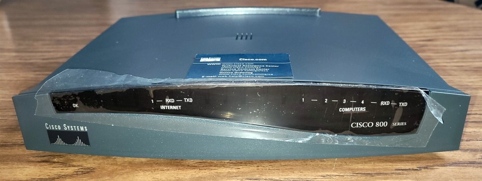 NEW CISCO SYSTEM 800A SERIES 4-PORT ETHERNET ROUTER 1096-02-1802 | eBay