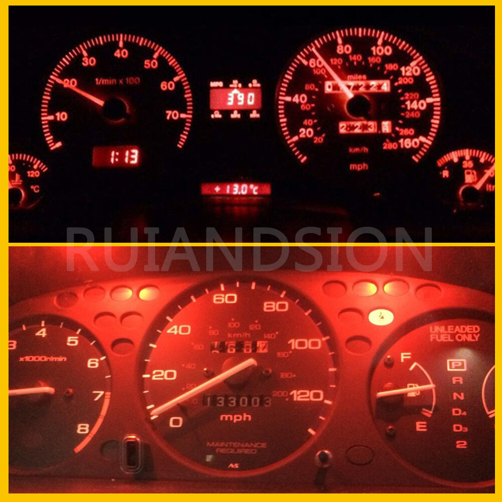 2pcs BA7s LED RED LUCAS TYPE LLB281 DASHBOARD LIGHTS BULBS BRIGHT LAMPS ...