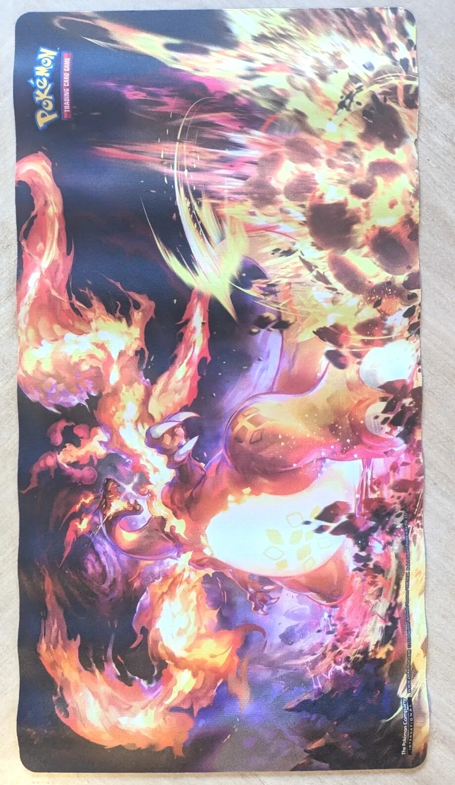 Pokemon Trading Card Game Charizard Play Mat 22.5" X 12" Table Pad | eBay