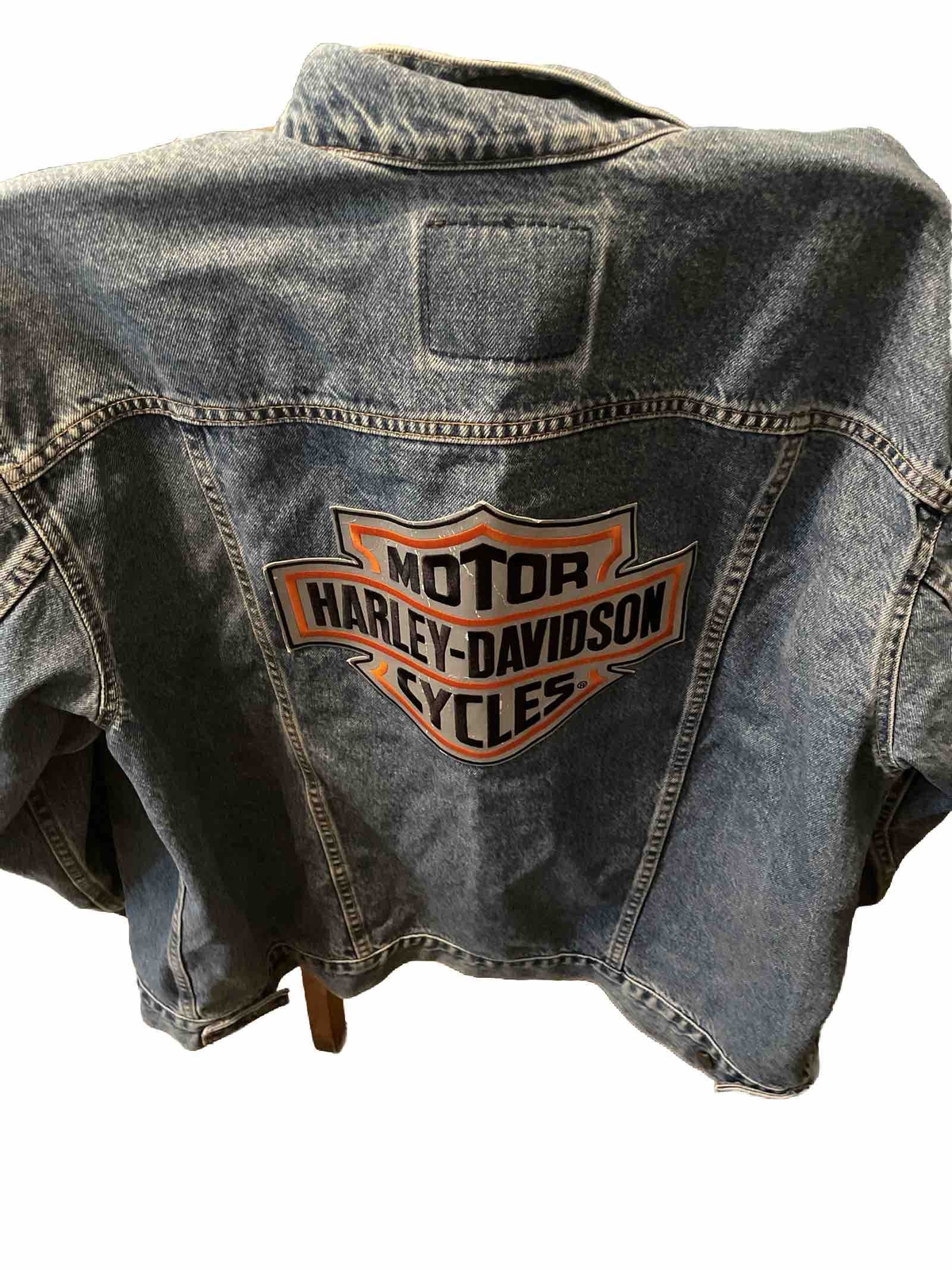 Vintage Men’s Harley Davidson Back Logo Patch Levi’s … - Gem