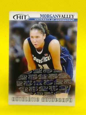 Morgan Valley 2004 SAGE HIT AUTOGRAPH #UA3 UCONN Huskies ***44/50*** | eBay