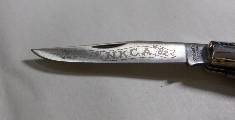 Schrade National Knife Collectors Association #9348 1982 Stag Trapper 3 ...