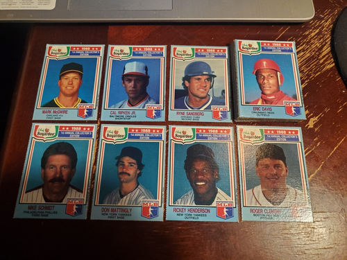 1988 MSA CHEF BOYARDEE COMPLETE 24 CARD SET MATTINGLY SCHMIDT RIPKEN ...