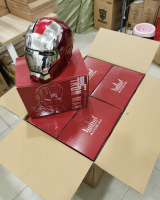 1:1 AUTOKING Iron Man MK5 Cosplay Helmet Wearable Voice-control ...