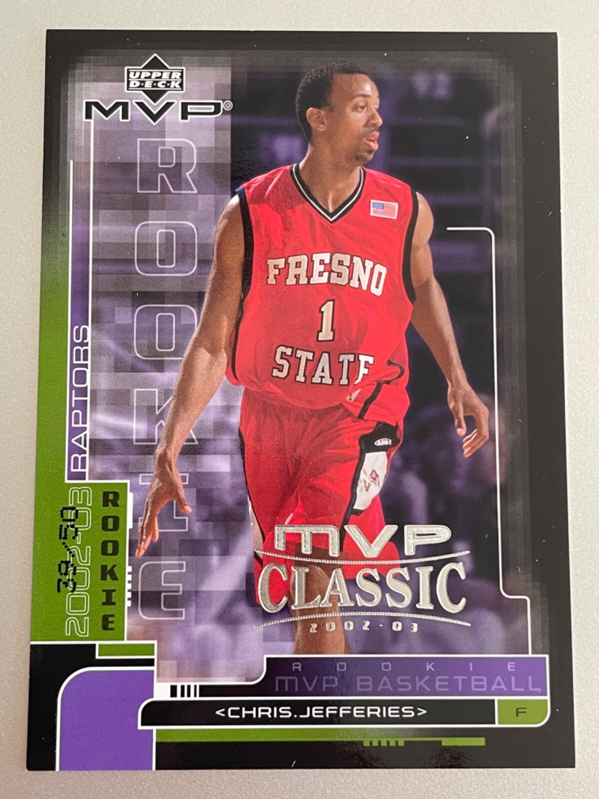 2002-03 Upper Deck MVP Black MVP Classic /50 Chris Jefferies #195 ...