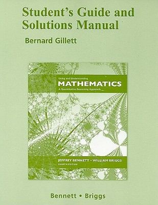Student's Study Guide and Solutions Manual for Using and Understa ...