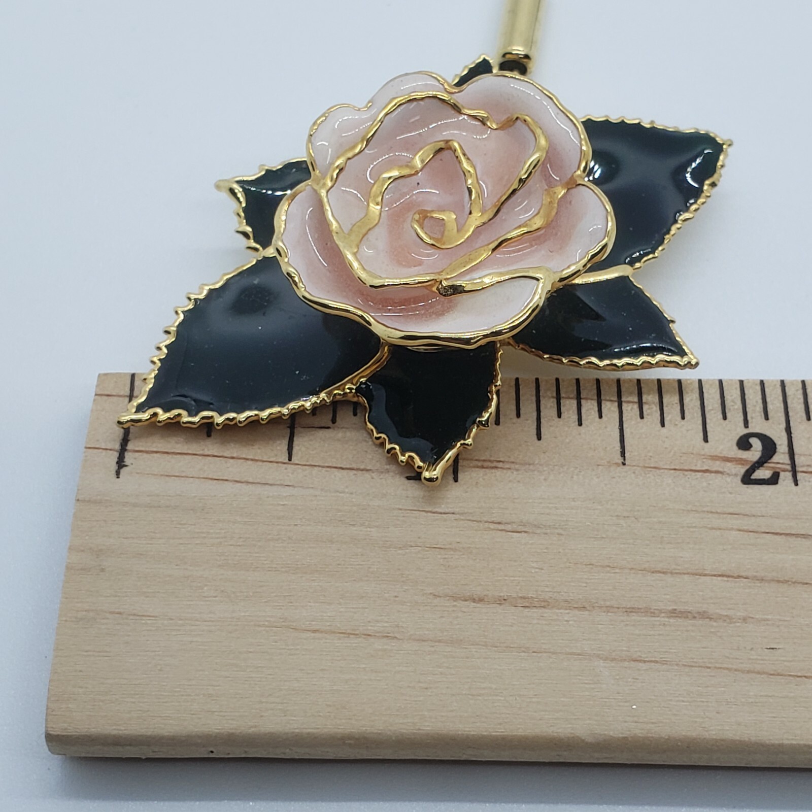 Pink Flower Stick Pin | eBay