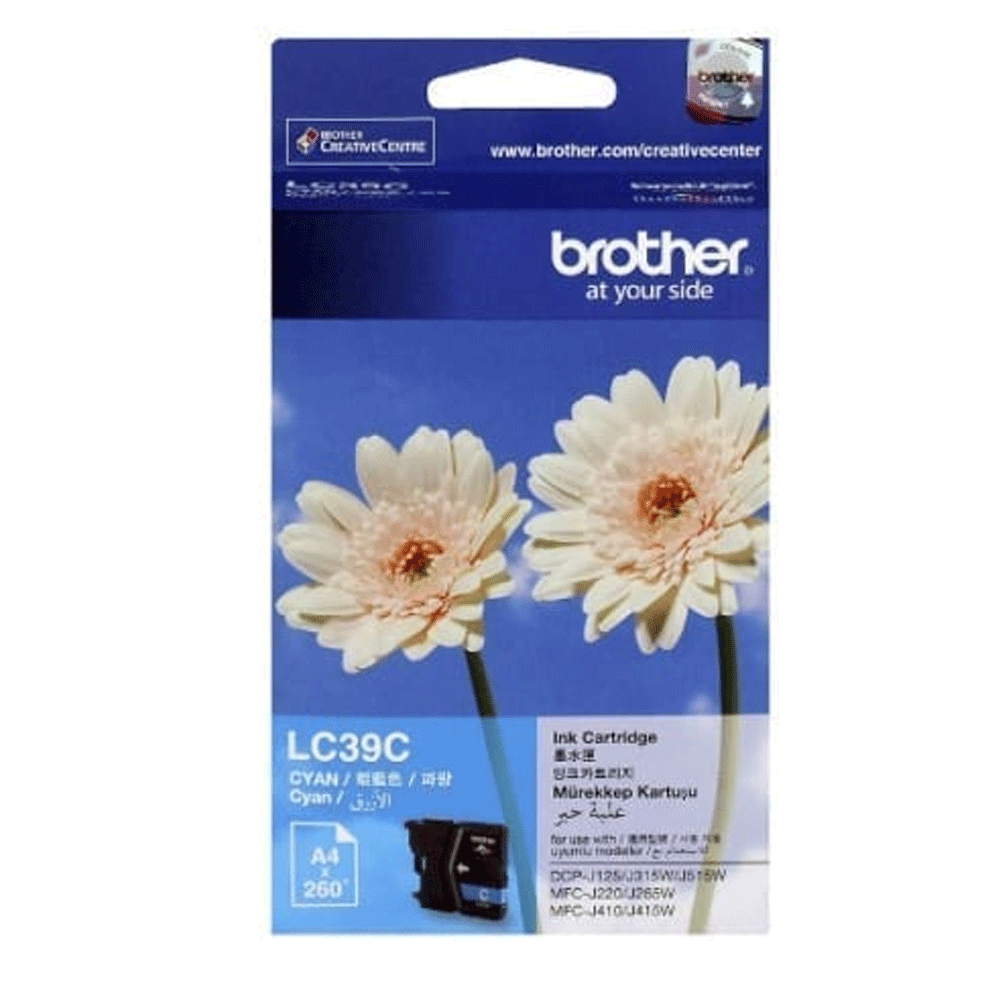 Brother LC-39 Value Pack 3 Ink Cartridges Genuine Cyan Magenta and ...