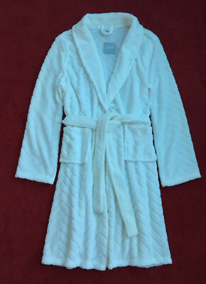 Ulta Women's Wrap Robe L/XL Soft Pockets Belted Plush Striped Chevron ...