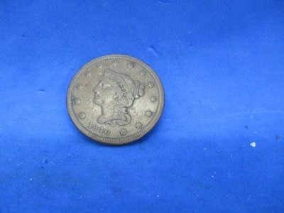 1840 U.S. Large Cent SMALL DATE Fine Details. Large Copper One Cent ...