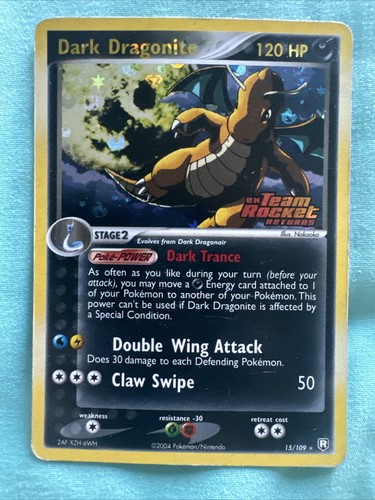 Dark Dragonite 15/109 - Pokemon EX Team Rocket Returns, Reverse Holo ...