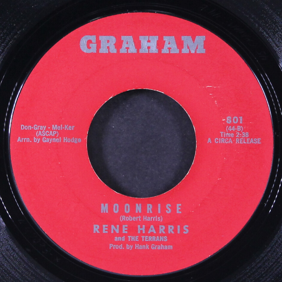 RENE HARRIS & TERRANS: moonrise / soap n water GRAHAM 7" Single 45 RPM ...