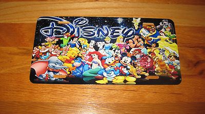 COLORFUL Disney w/Characters Mural Aluminum License Plate,Custom ...