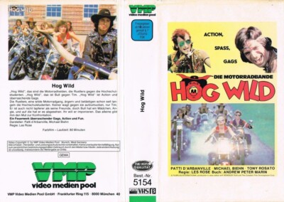 HOG WILD (1980) PATTI D'ARBANVILLE - MICHAEL BIEHN - LES ROSE - GERMAN VHS | eBay