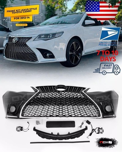FOR TOYOTA CAMRY 2012-2014 FRONT BODY KIT LEXUS STYLE BUMPER FACELIFT ...
