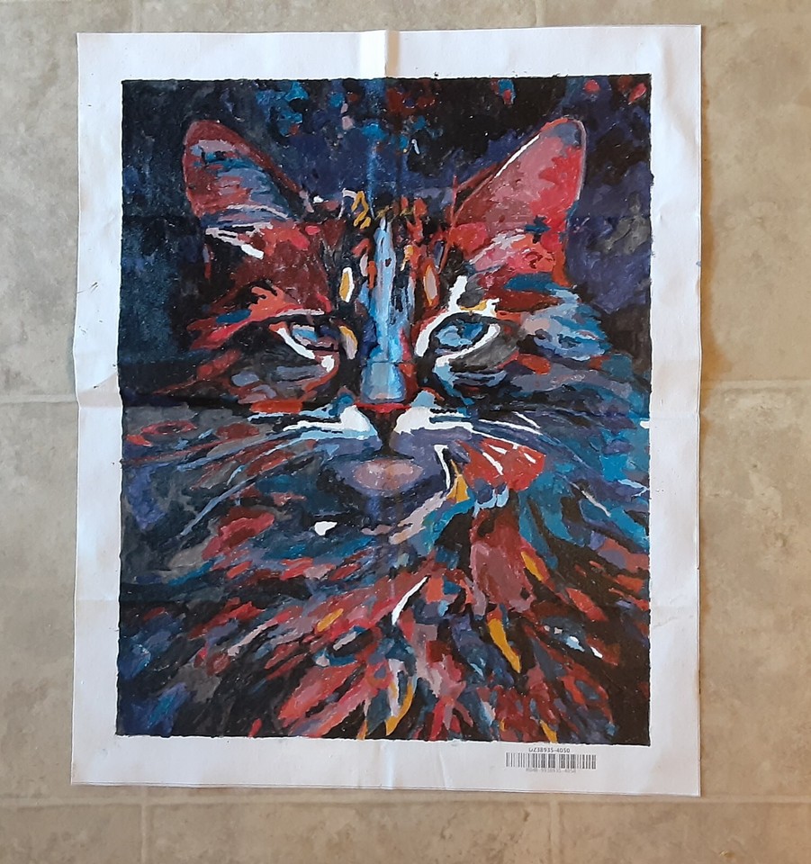 Hand Painted By Number Painting on Canvas Completed Unframed 16 x 20 | eBay