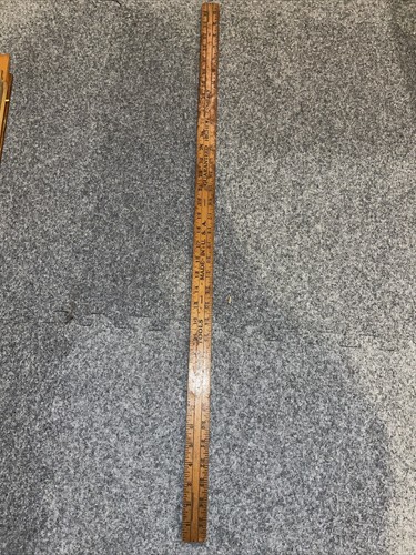 vintage craftsman tools wood yardstick advertising | eBay