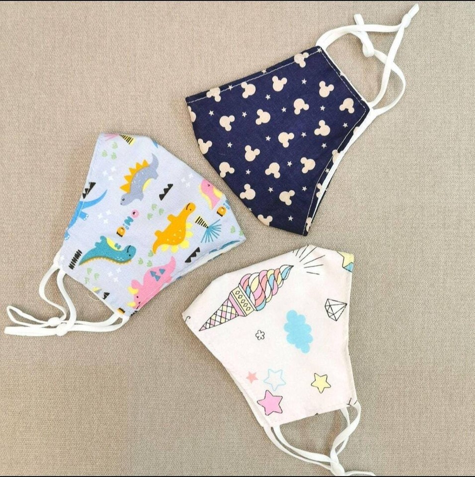 Kid Masks Cotton 2 Layer Machine Washable kids mask multi pack child ...