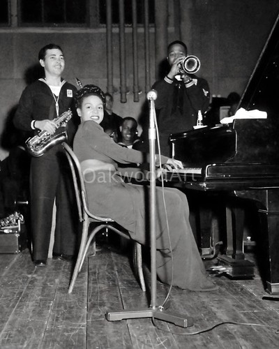 HAZEL SCOTT at the PIANO with SAILORS, Jazz Virtuoso, Vintage Photo ...