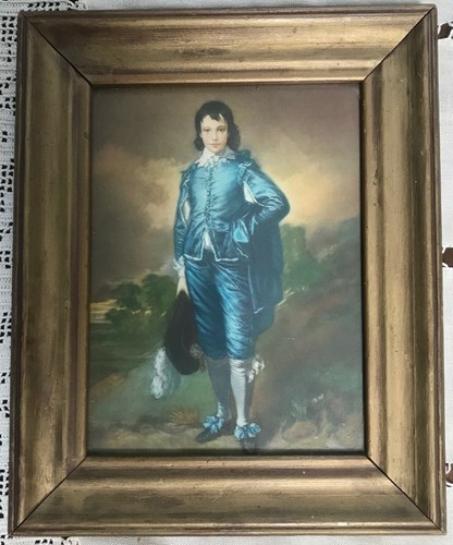 Antique Thomas Gainsborough The Blue Boy Print in Wood Frame | eBay UK