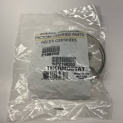 Whirlpool Genuine WP2198202 Refrigerator Temperature Control Thermostat ...