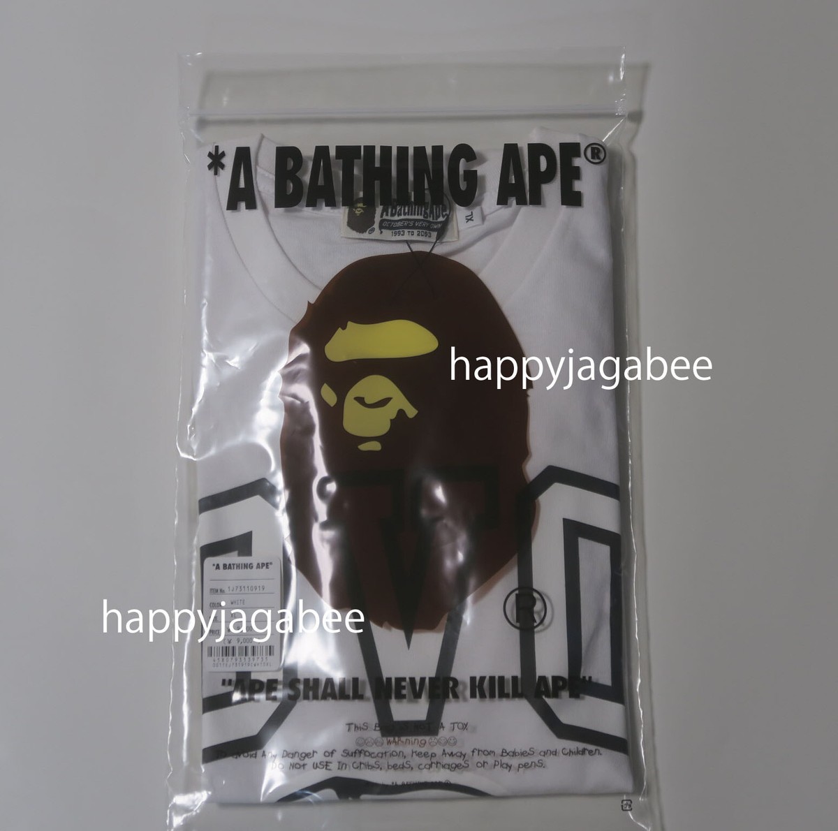 A BATHING APE Men's BAPE x OVO GENERAL TEE 1J73110919 Black A BATHING APE Men's BAPE x OVO GENERAL TEE 1J73110919 Black