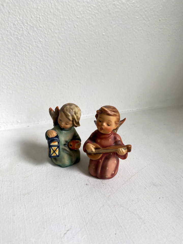 Vintage Goebel Hummels: Angel Figurines Guitar & Lantern 2” W Germany ...