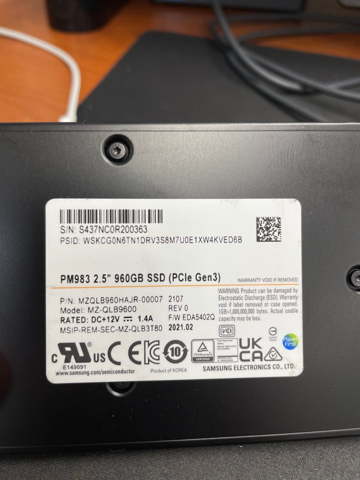 Samsung MZ-QLB9600 960GB, Internal, 2.5 inch ( MZQLB960HAJR ) Hard ...