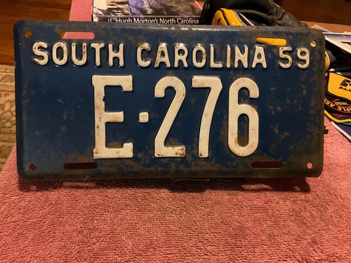 1959 South Carolina SC License Plate E 276 | eBay