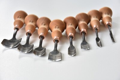 Gouge. Wood carving tool 8 pcs set. Chisel. Bowl/kuksa carving. | eBay