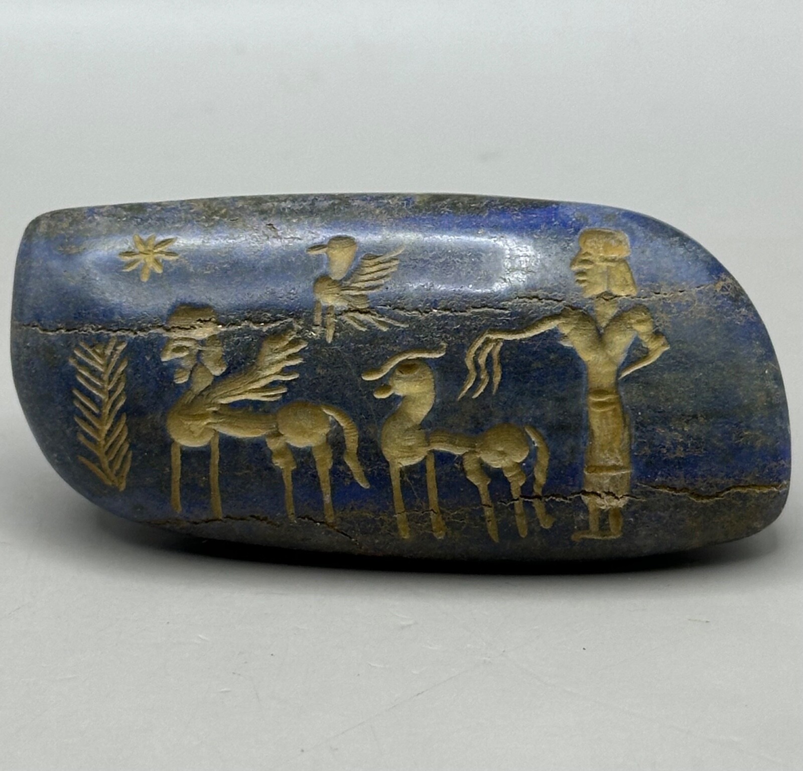 Wonderful Ancient lapis lazuli carved kings rare stone relief tablet | eBay