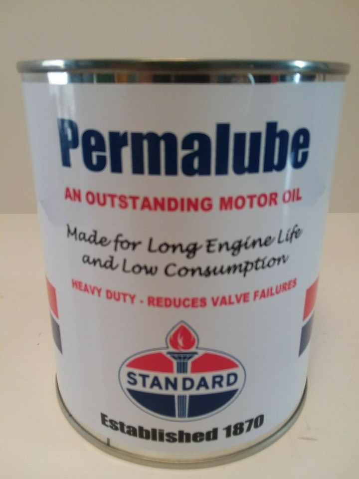 Vintage Standard Oil Permalube Can 1 qt. - ( Re-pop Collectible ) | eBay