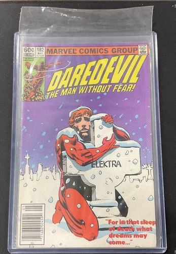 Daredevil #182 Newsstand Variant NM (Marvel Comics May 1982) plus ...