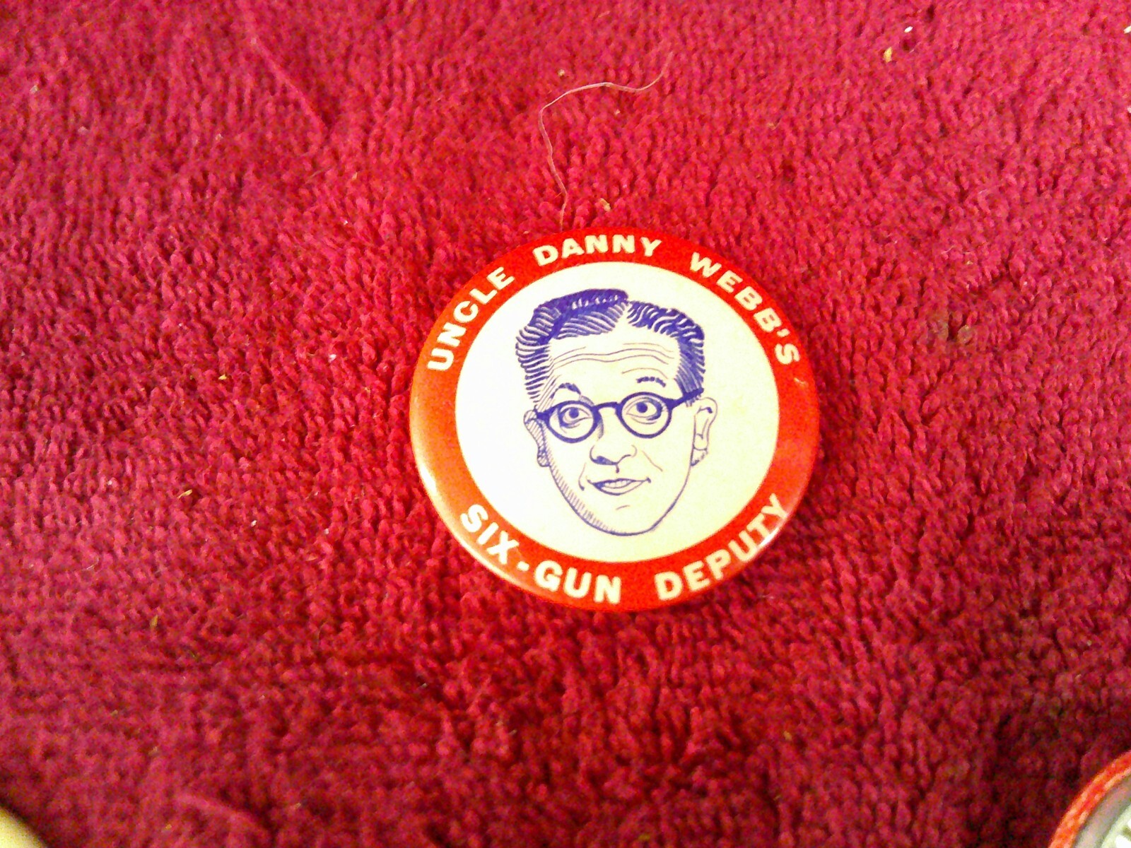 Vintage Hopalong Cassidy Uncle Danny Webb Shirley Temple Pinback ...
