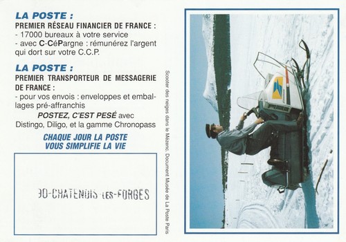 petit calendrier de 1998 - La poste Scooter des neiges - comme neuf | eBay